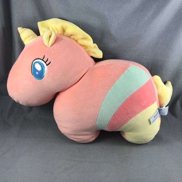 Little CUCU | Toys | New 8 Pink Unicorn Soft Fluffy Plush Rainbow ...